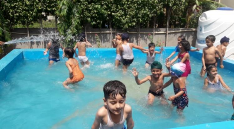 Splash Pool Activity | The Millennium School, Sunam